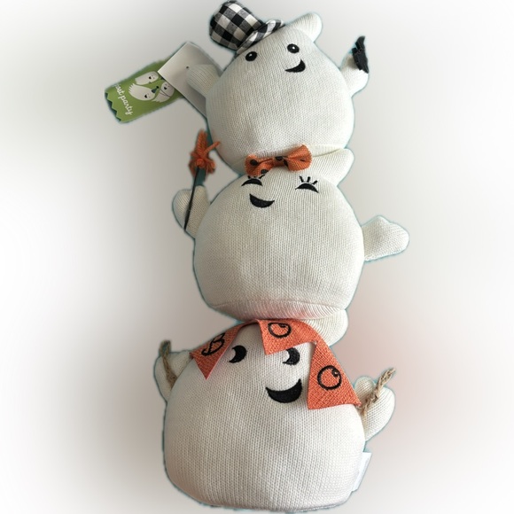 Holiday | Ghost Party Knitted Trio Standing Stack Halloween Decor ...